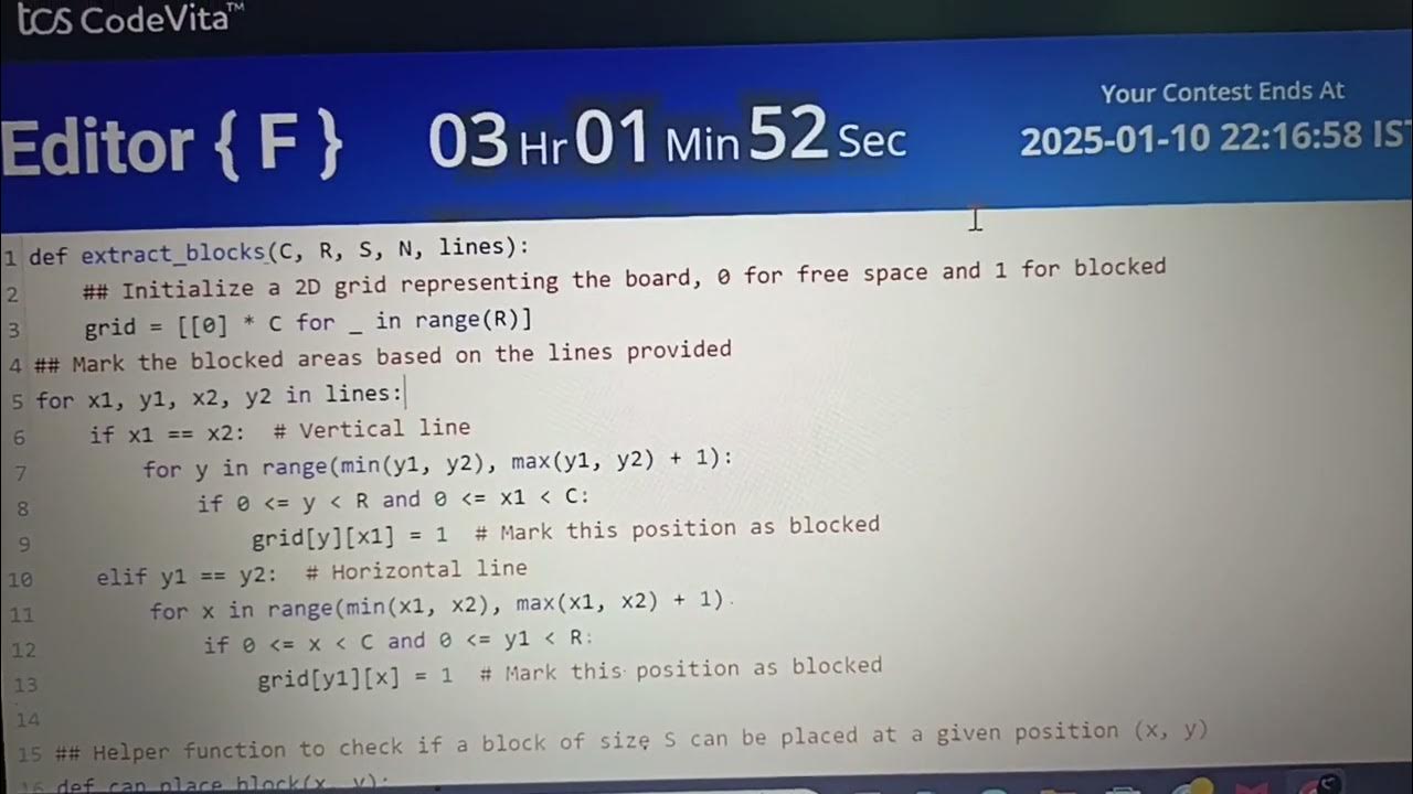 extracting challenge problem from round 2 tcs code vita answers - YouTube