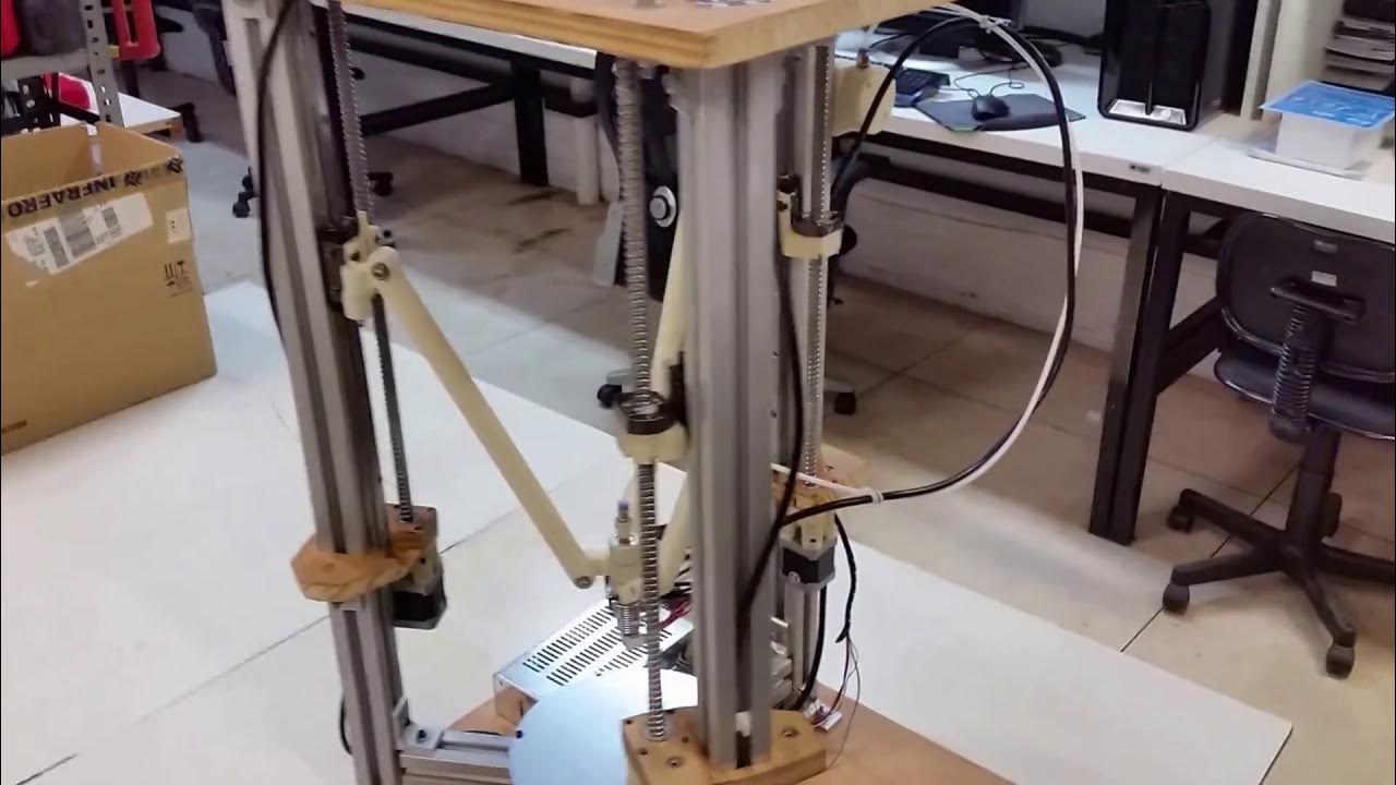 Linear delta robot prototype - YouTube