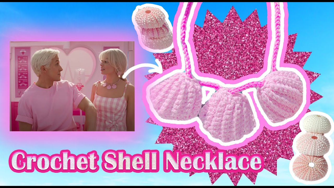 How to Crochet a Shell Necklace | Barbie Style | Beginner Friendly Step ...