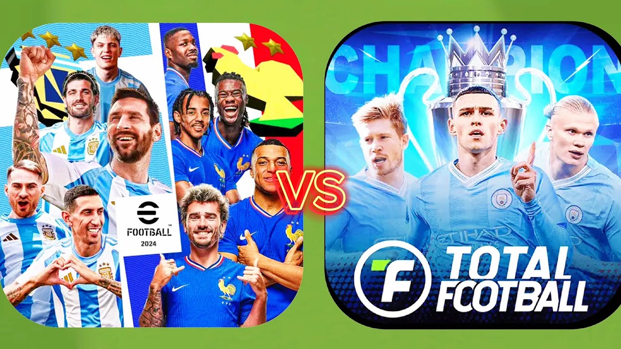 TOTAL FOOTBALL VS EFOOTBALL 2024 COMPARISON: GRAPHICS, ANIMATION ...