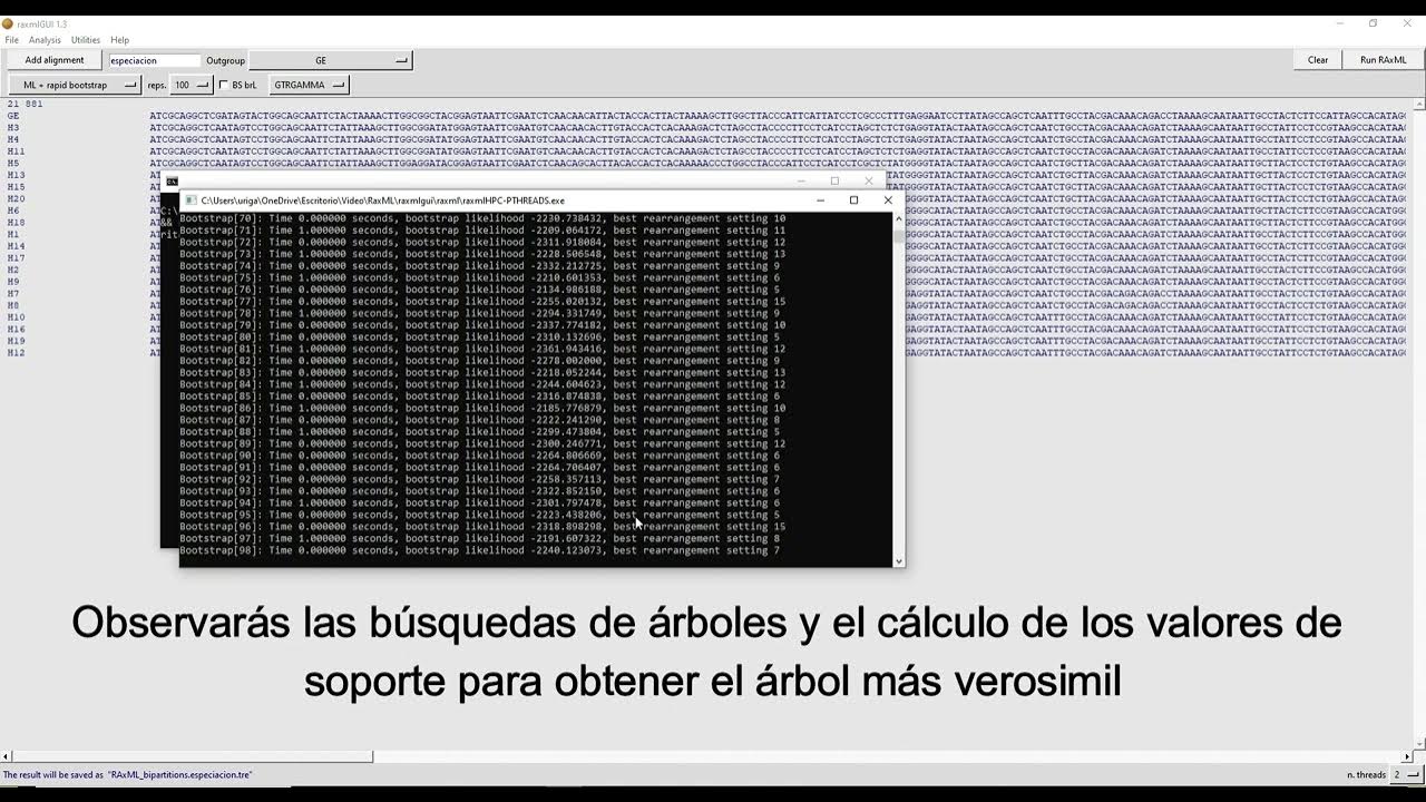 Práctica 6: RAxML - YouTube