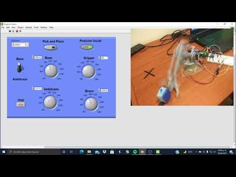 Brazo Robotico en LabVIEW - YouTube