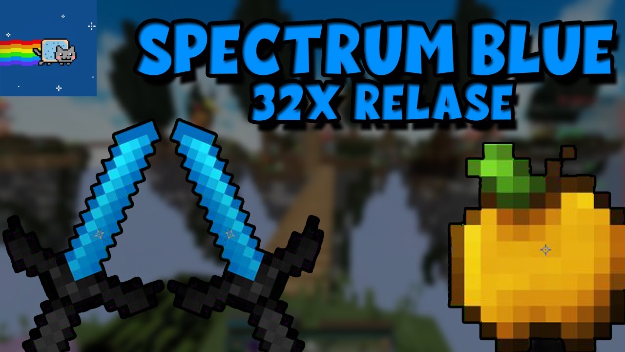 🟦 SPECTRUM BLUE TEXTURE PACK | FPS BOOST 🟩 1.8 | PVP | PACK REVIEW🟦 ...