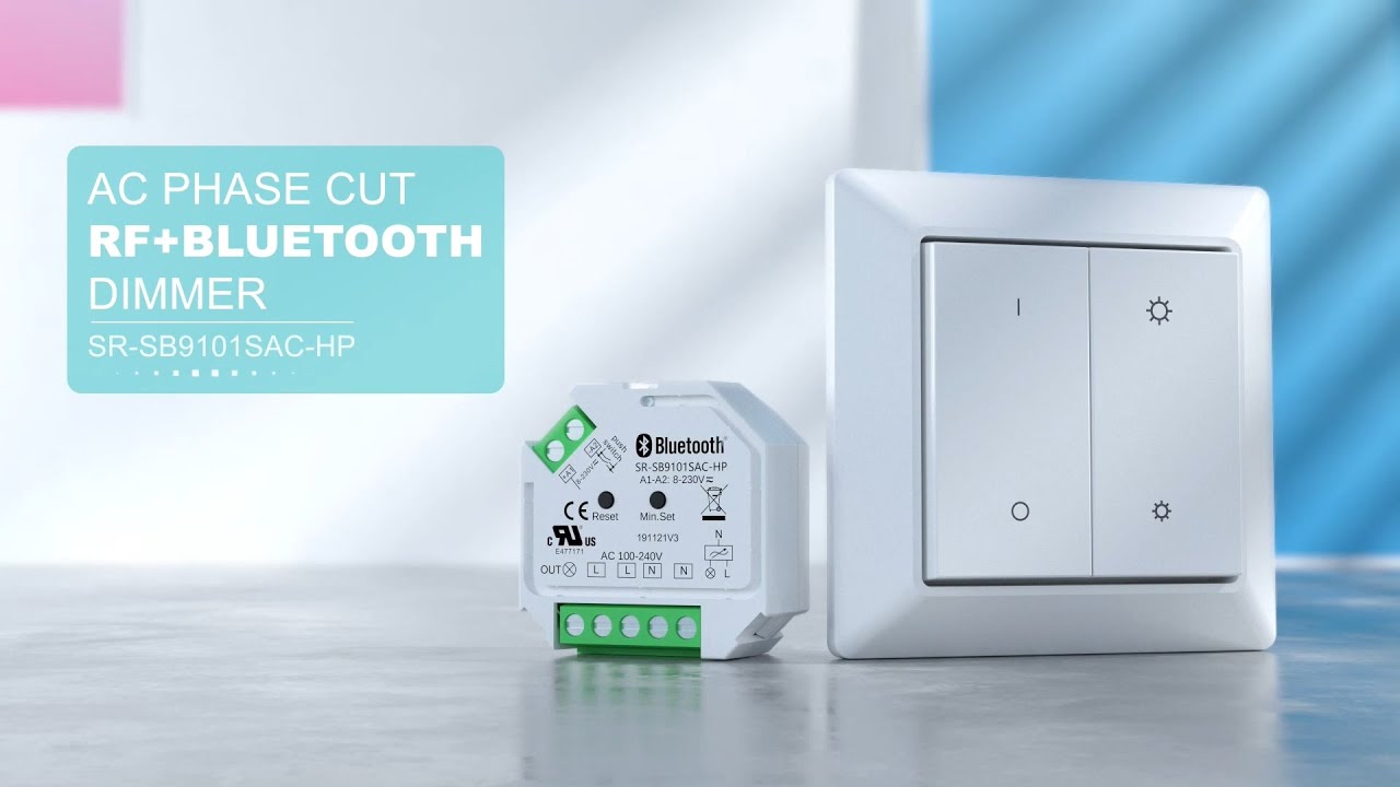 AC Phase Cut RF+Bluetooth Dimmer_SR-SB9101SAC-HP - YouTube