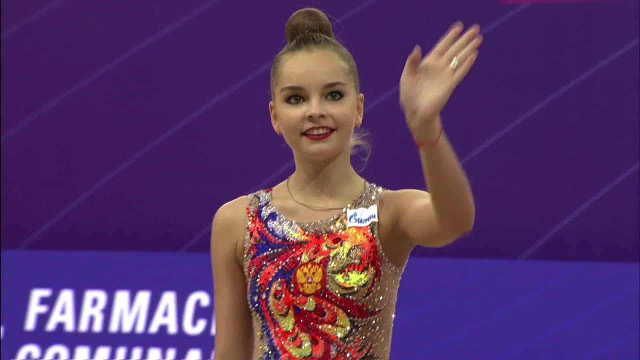 Arina Averina - Ribbon Final - WC Pesaro 2018 - YouTube