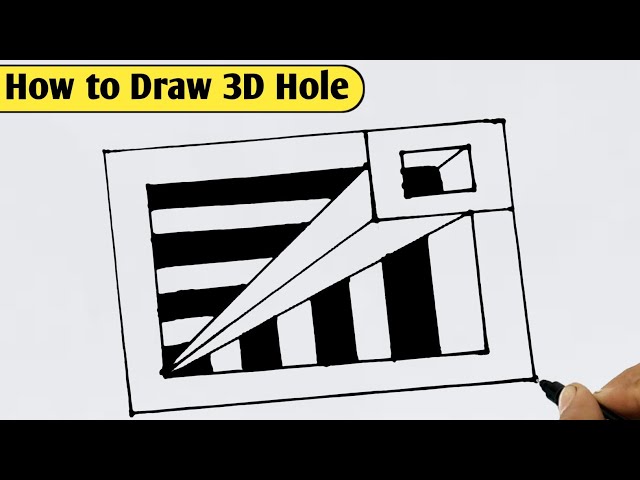 3d Hole Drawings On Paper