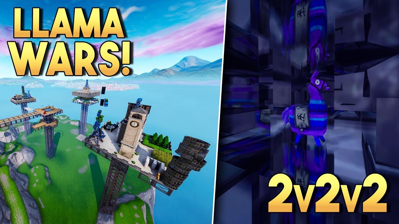 LLAMA WARS 2v2v2! - Fortnite Creative #3 (Nederlands) - YouTube