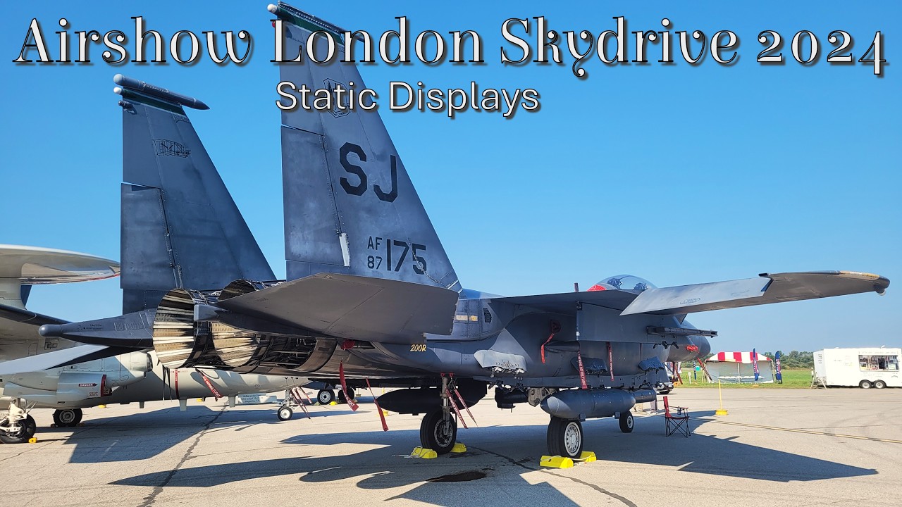 [4K] Airshow London Skydrive 2024: Static Display Walkthrough - YouTube