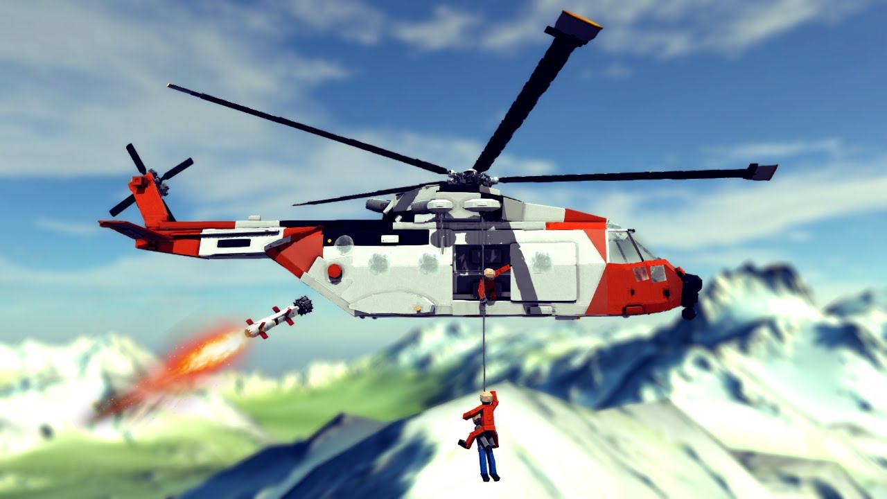 Helicopter Crashes & Shootdowns #1 | Besiege - YouTube