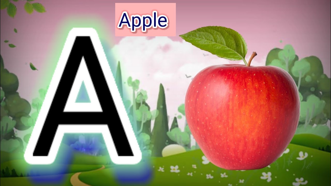 ABCD A for Apple | ABC Phonics Song | ABCD Alphabet | ABC Nursery ...