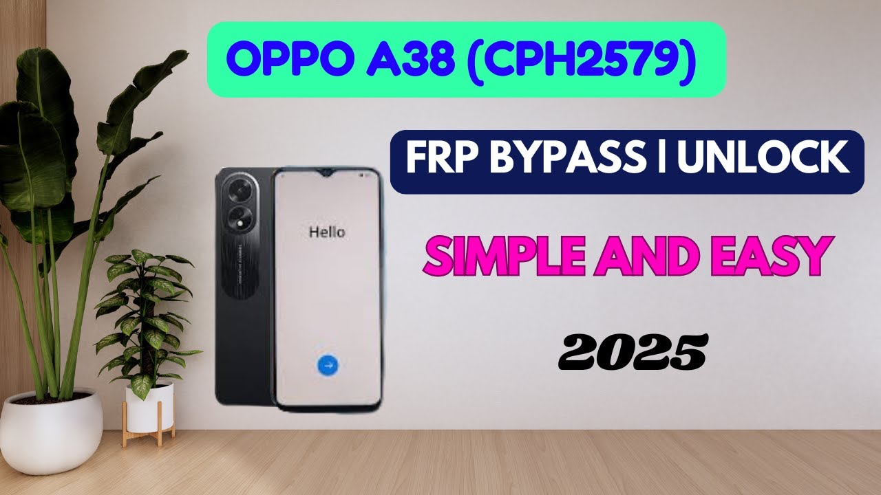 Oppo CPH2579 Google Lock Removal📢📢📢| Oppo A38 FRP Unlock💥💥💥 | Bypass ...