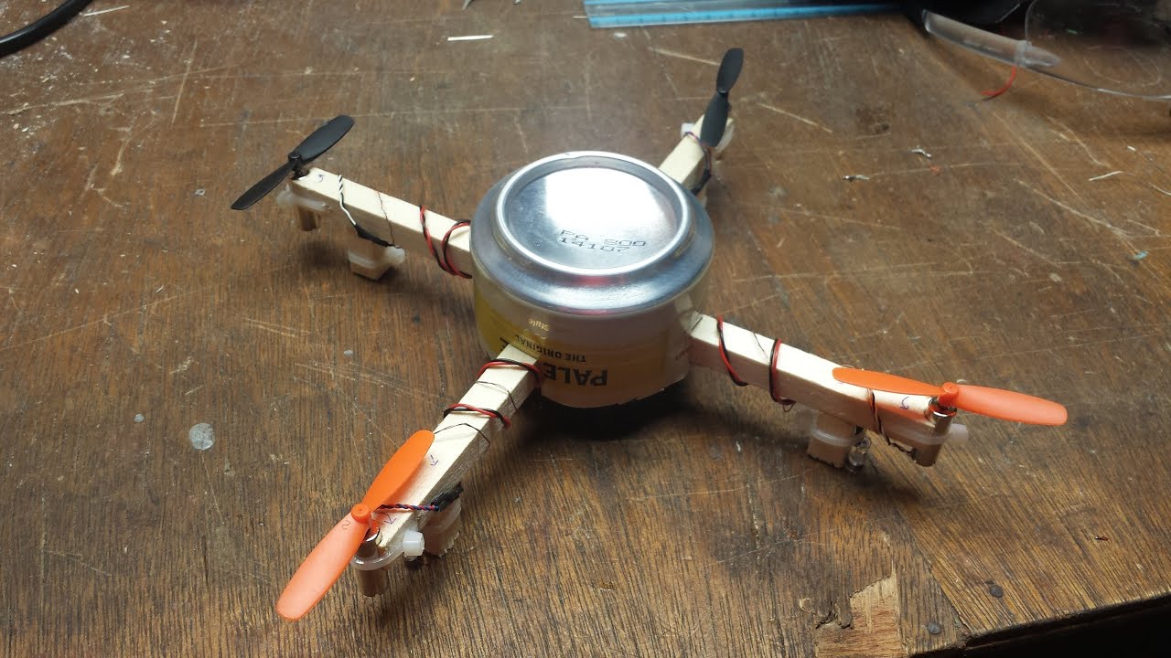 Beer Can Micro Quadcopter - YouTube