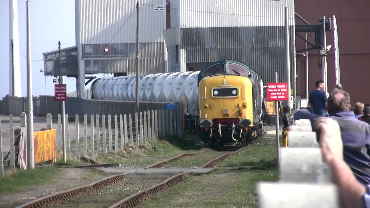 East Coast Deltic! 55022 Royal Scots Grey Lynemouth to North Blyth ...