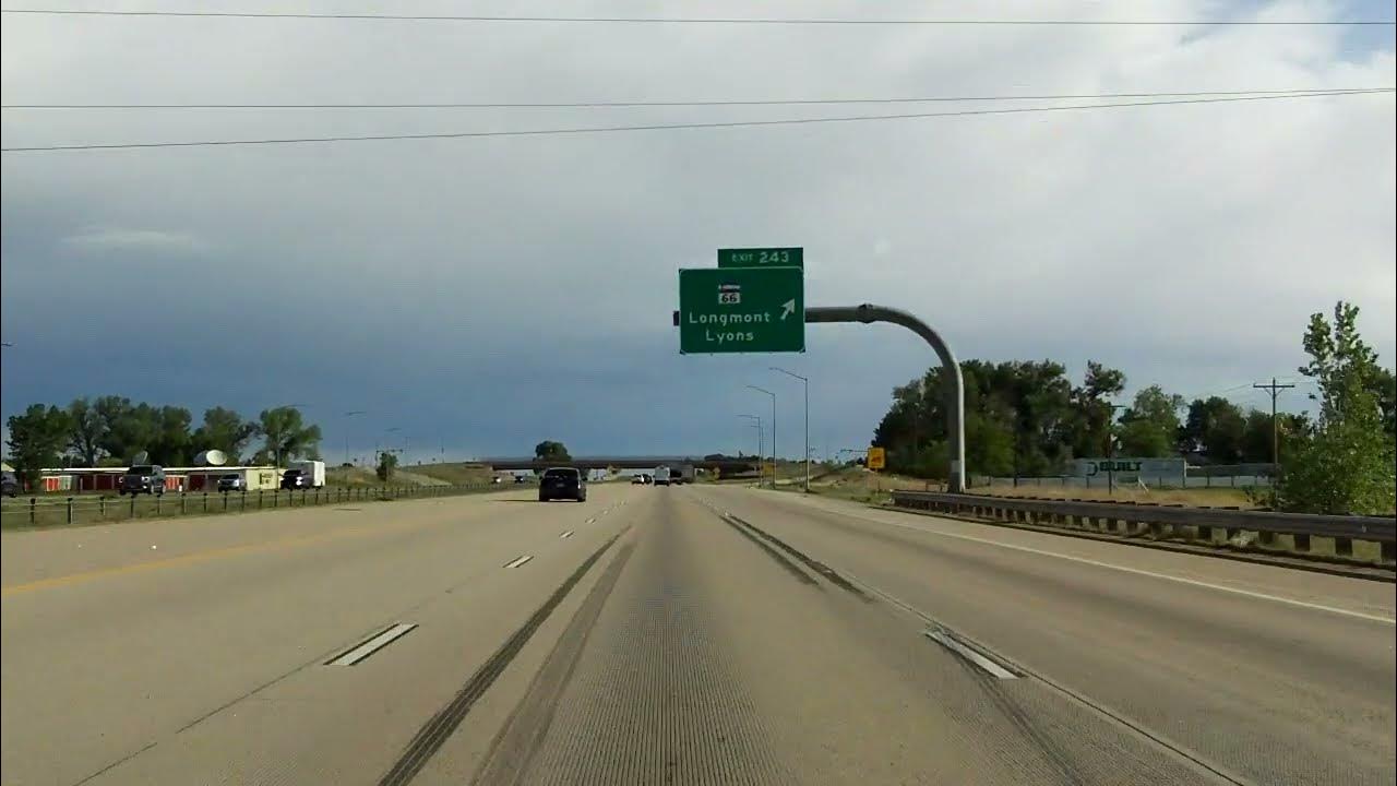 Interstate 25 - Colorado (Exits 235 to 245) northbound - YouTube