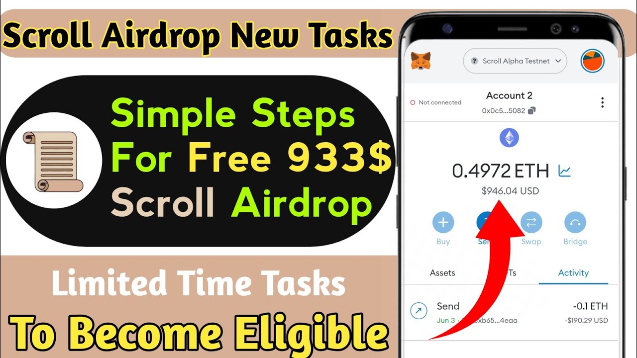 Free 933$ Scroll Airdrop | Scroll Airdrop New Tasks | Scroll Airdrop Update - YouTube