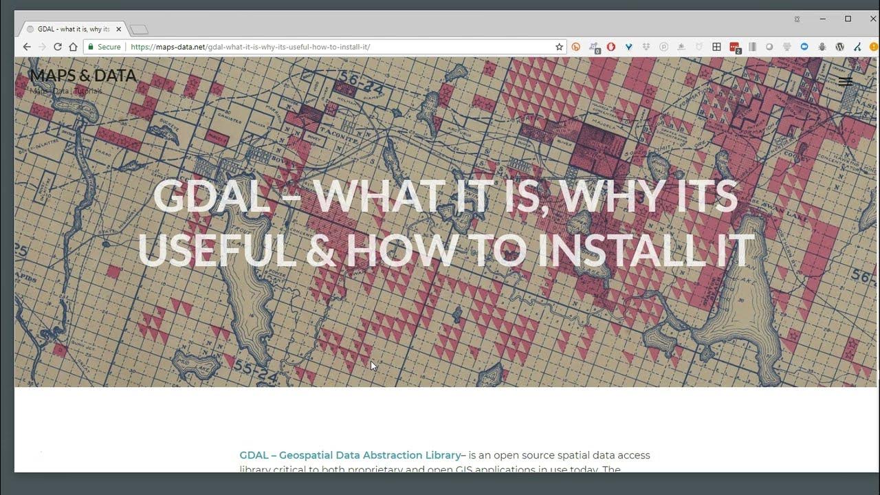 install gdal on windows - YouTube