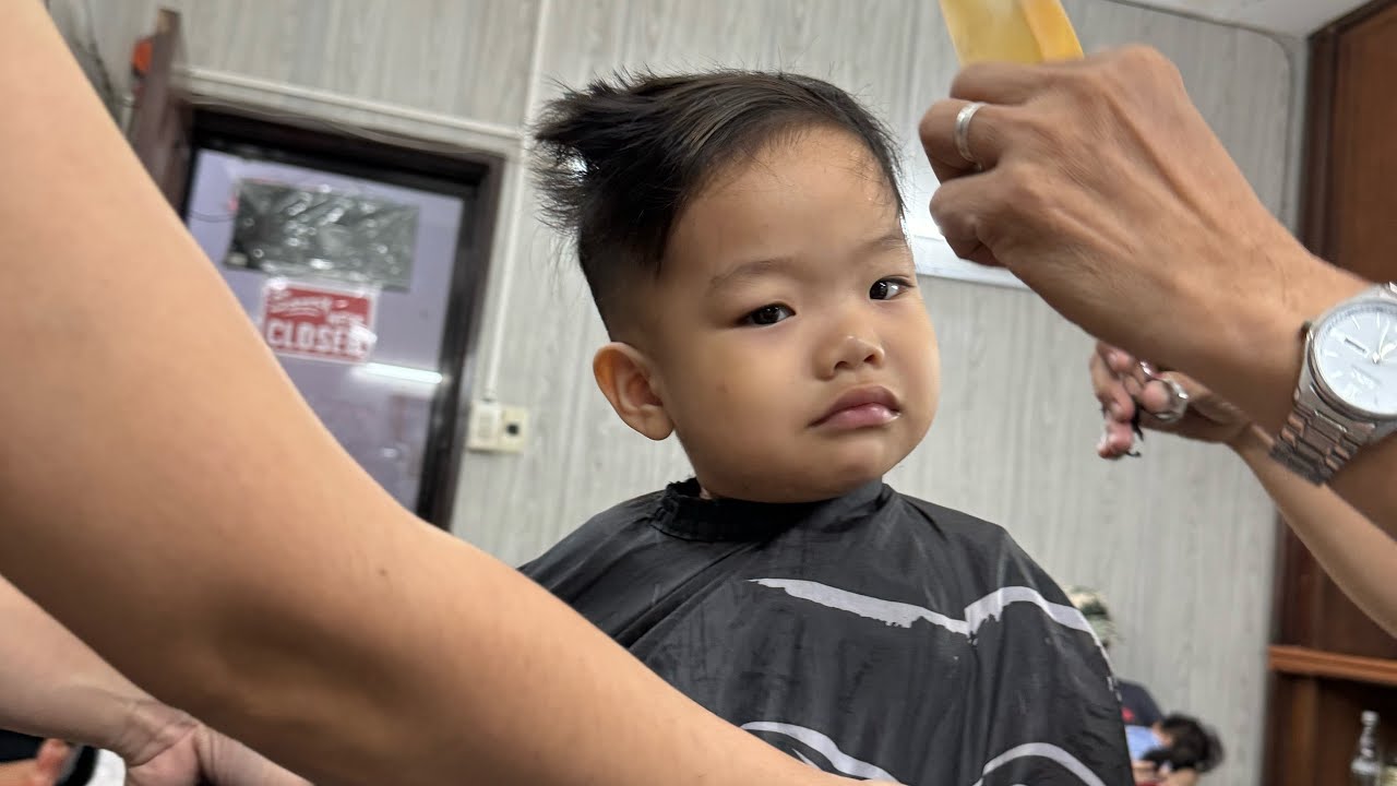 Joshua’s first haircut at his 19th month. 01.13.24. - YouTube