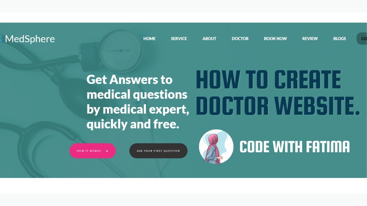 Building a Modern Doctor Appointment Website | HTML & CSS Tutorial ...