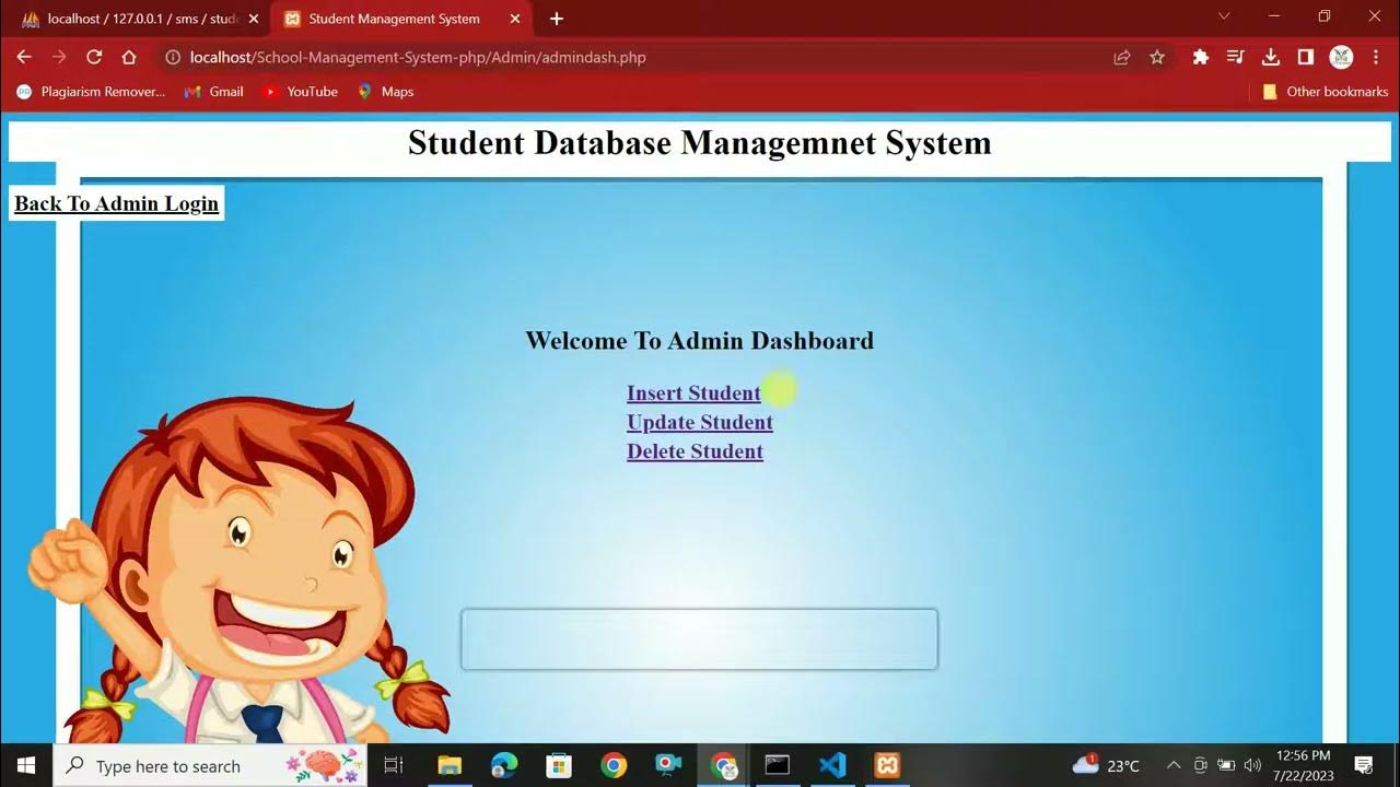 School Management System DBMS/WT Mini Project With Source Code - YouTube
