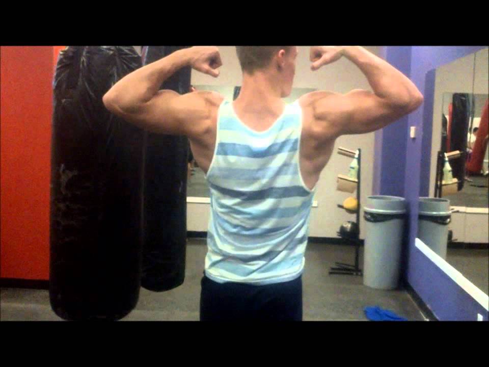 16 year old natural bodybuilder shows off progress and body - YouTube