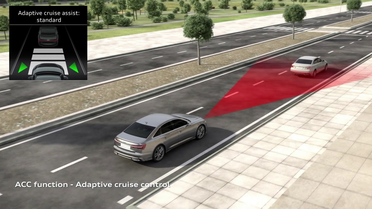 Audi A6 : Adaptive cruise assist - YouTube