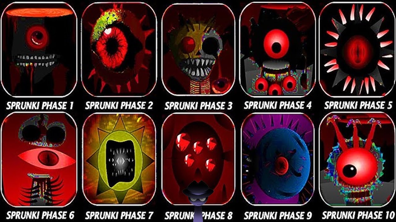 True Sprunki All Phases 1-10 In One - All Characters Together in ...