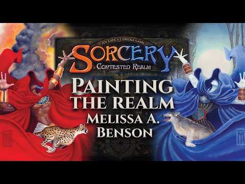 Painting Frost Mage vs Lavamancer - Melissa A. Benson - Sorcery Contested Realm Artist