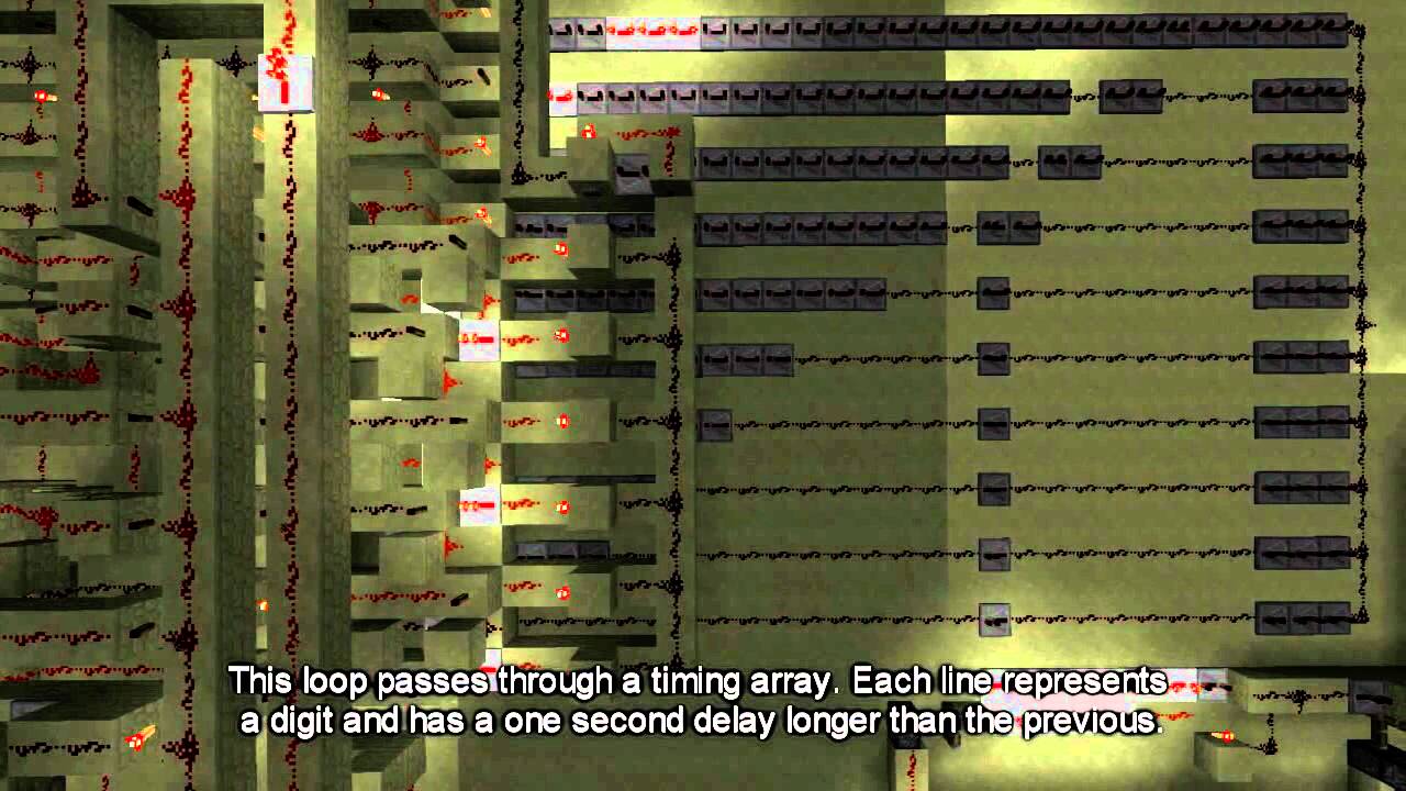 Minecraft Digital Redstone Clock [Showcase Video] - YouTube