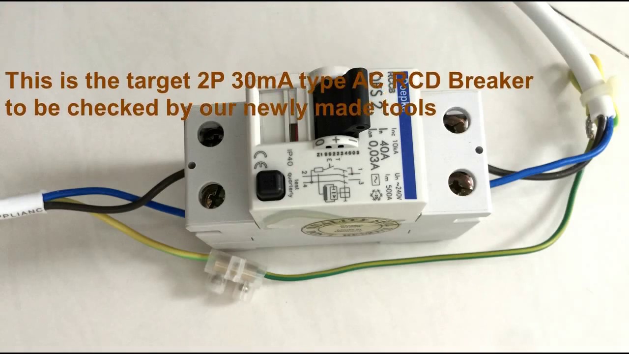 DIY tools for checking home RCD Breakers or RCCB Circuit Breaker Tester ...