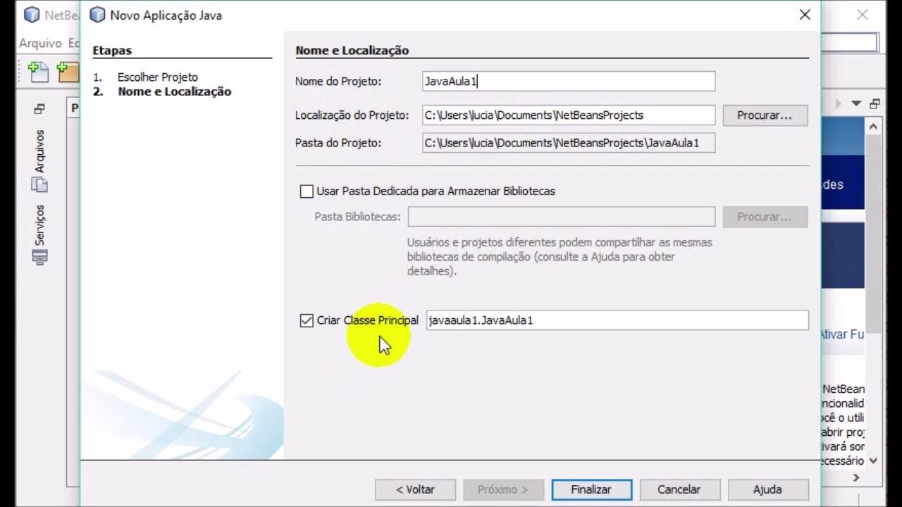 Curso de Programação JAVA: Criar um projeto na IDE Netbeans | Curso ...