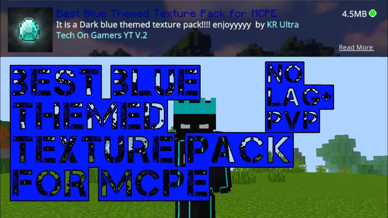Best Blue Themed Texture Pack for MCPE PvP+Vanilla No Lag! 🤩 ...