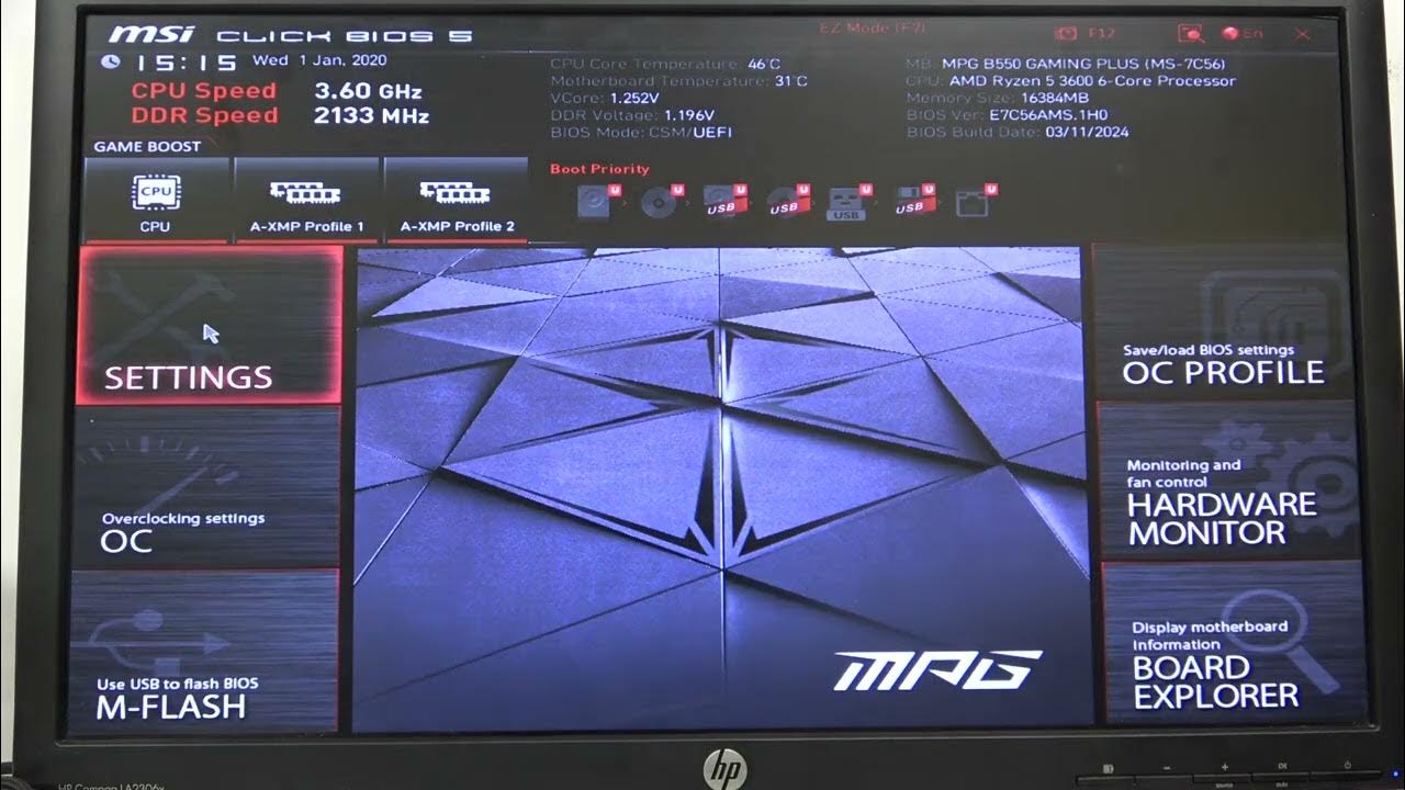 How to Enable/Disable Resizable BAR on MSI MPG B550 Gaming Plus AM4? - YouTube