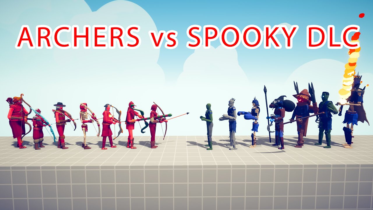 ARCHERS TEAM vs SPOOKY DLC TEAM - Totally Accurate Battle Simulator ...
