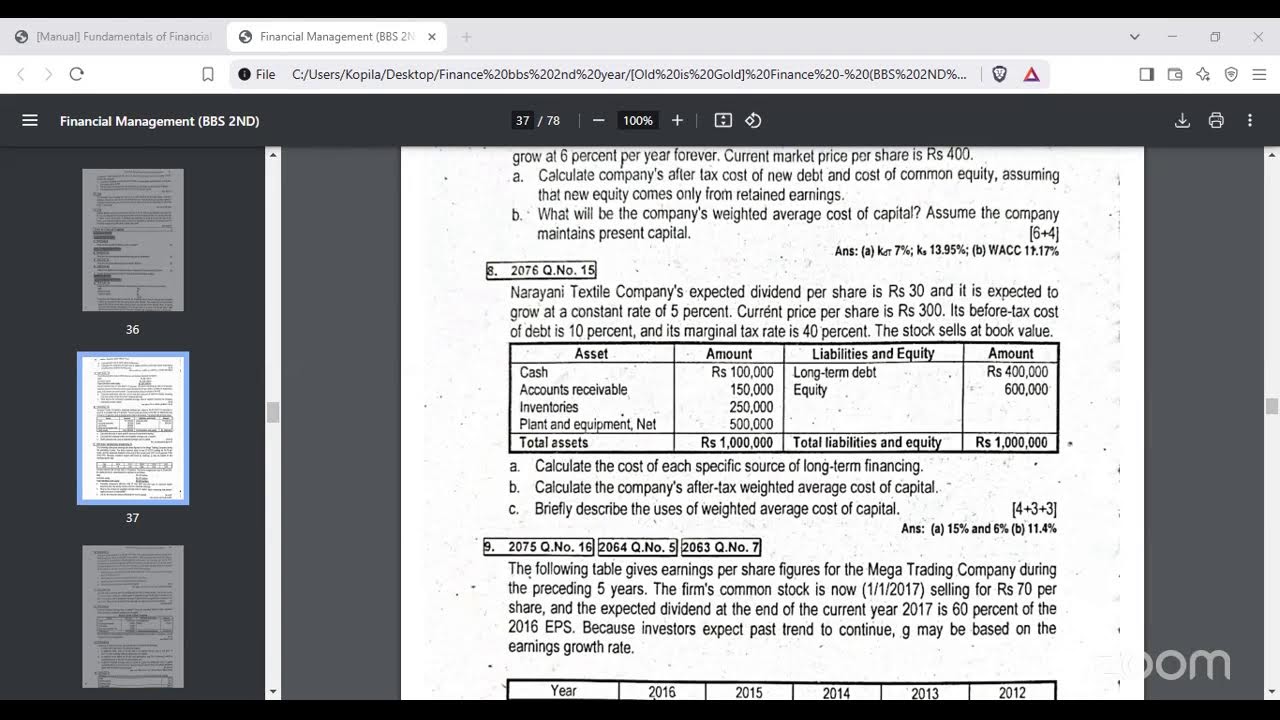 [SATURDAY SPECIAL] Financial Management - CHANCE PAPER - YouTube