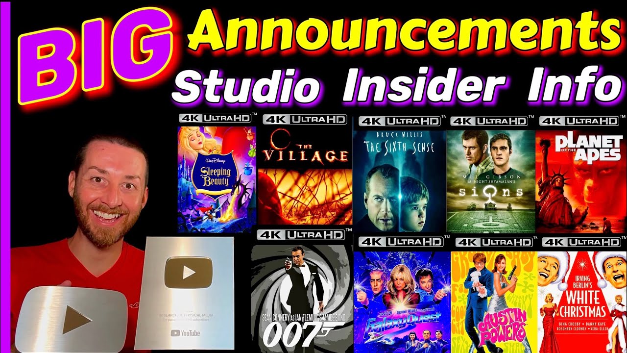 BIG 4K UltraHD Blu Ray Movie Announcements, Reveals & Studio Insider ...