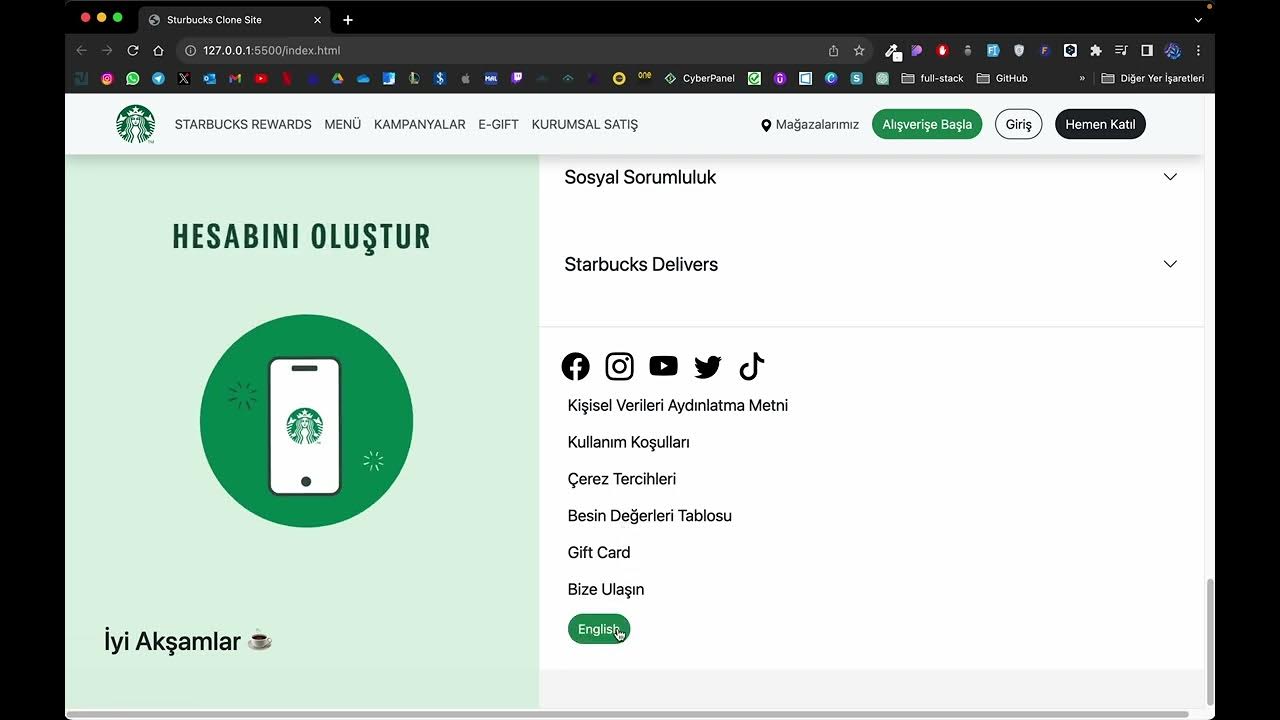 Starbucks Clone with Responsive Bootstrap and CSS - YouTube