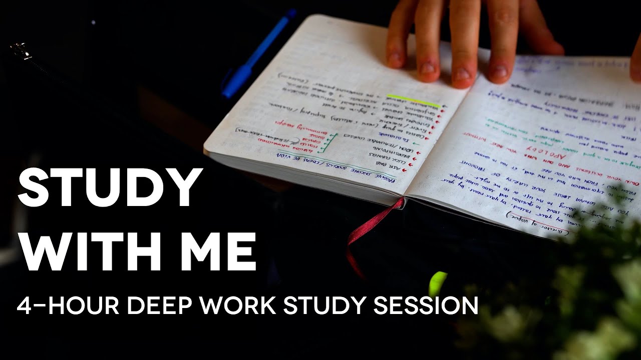 Study With Me I 4 Hours Intense Work Study Session I Pomodoro 50-10 ...