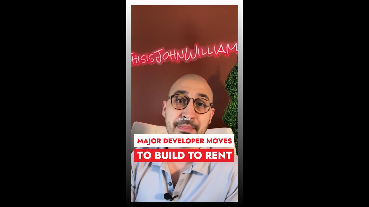 Major Developer Moves to Build-to-Rent - YouTube