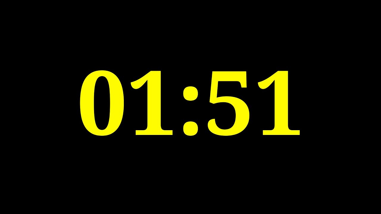 1 Minutes 51 Seconds Timer - YouTube