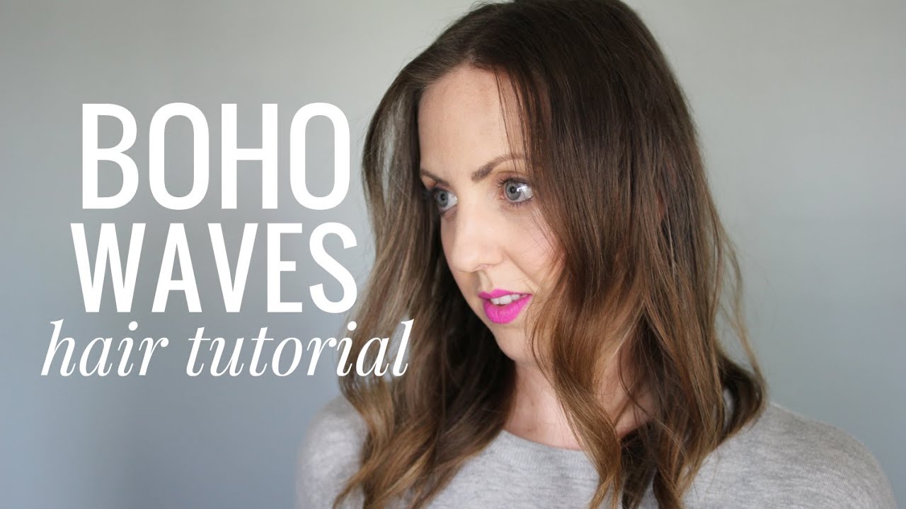 Boho Waves Hair Tutorial - YouTube