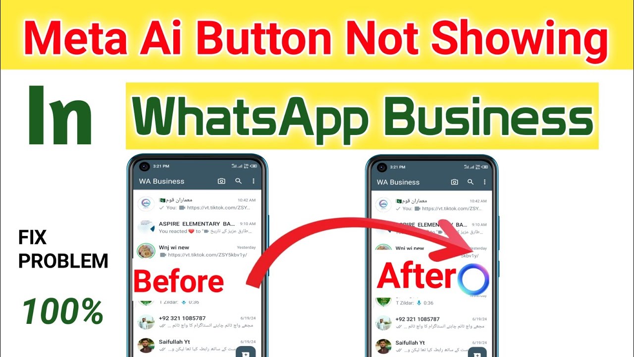 Meta Ai Button not showing in WhatsApp Business || How to enable meta ...