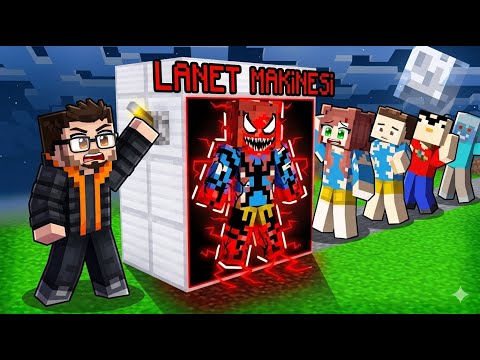 ARKADAŞLARIMI LANETLİ MAKİNE TESTİNE SOKTUM - Minecraft