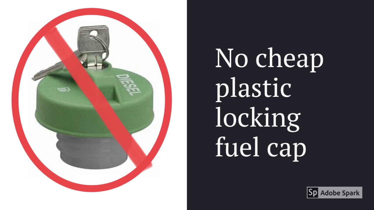 Colorado Diesel Locking Fuel Cap - YouTube