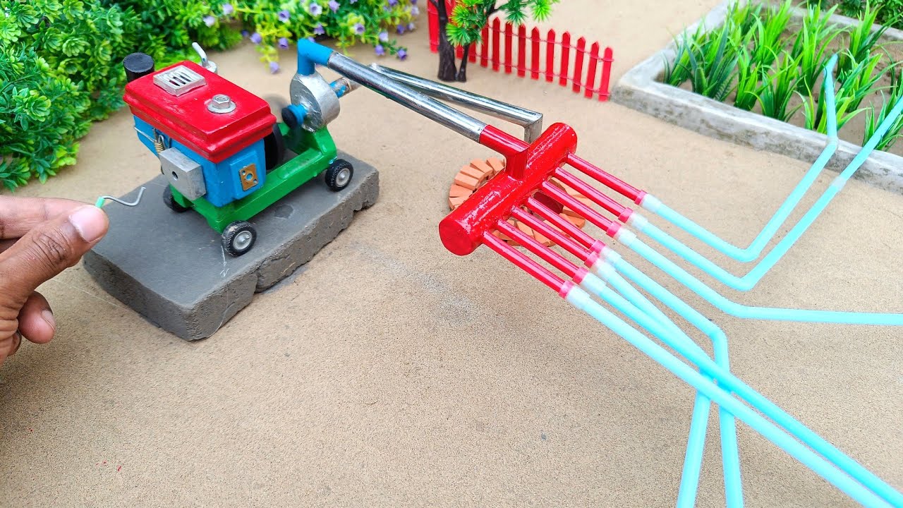 Diy Tractor Mini Water Pump Farming science project | diy mini ...