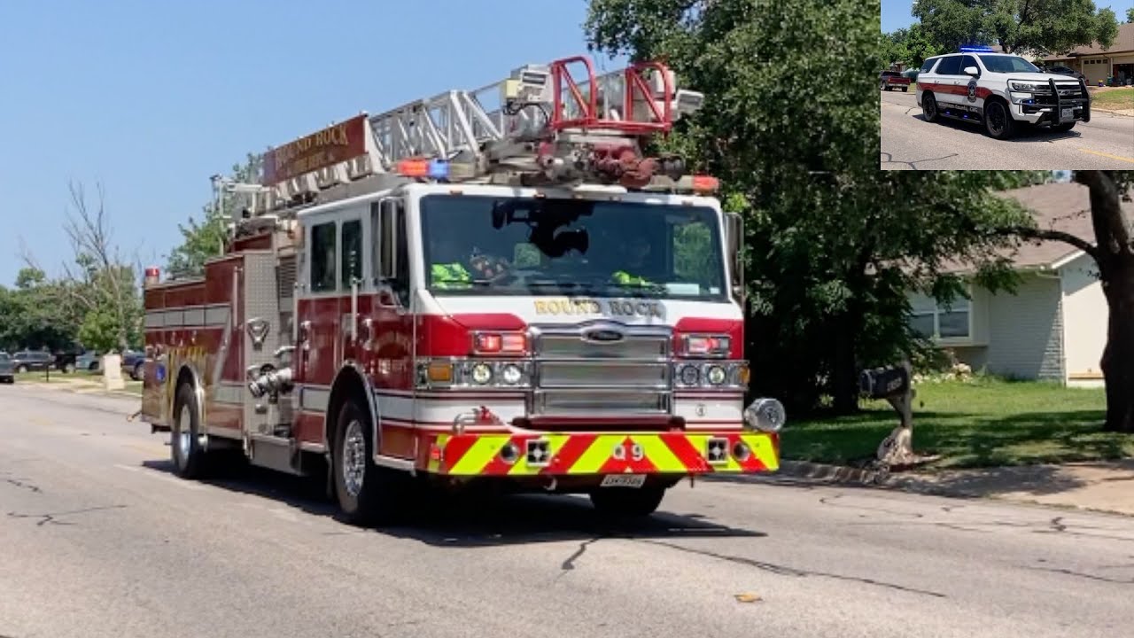 Round Rock Fire Department Quint 9 and Williamson County EMS 1 ...