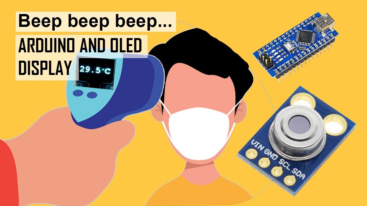 Make your own Thermogun using arduino and mlx90614 with alarm - YouTube