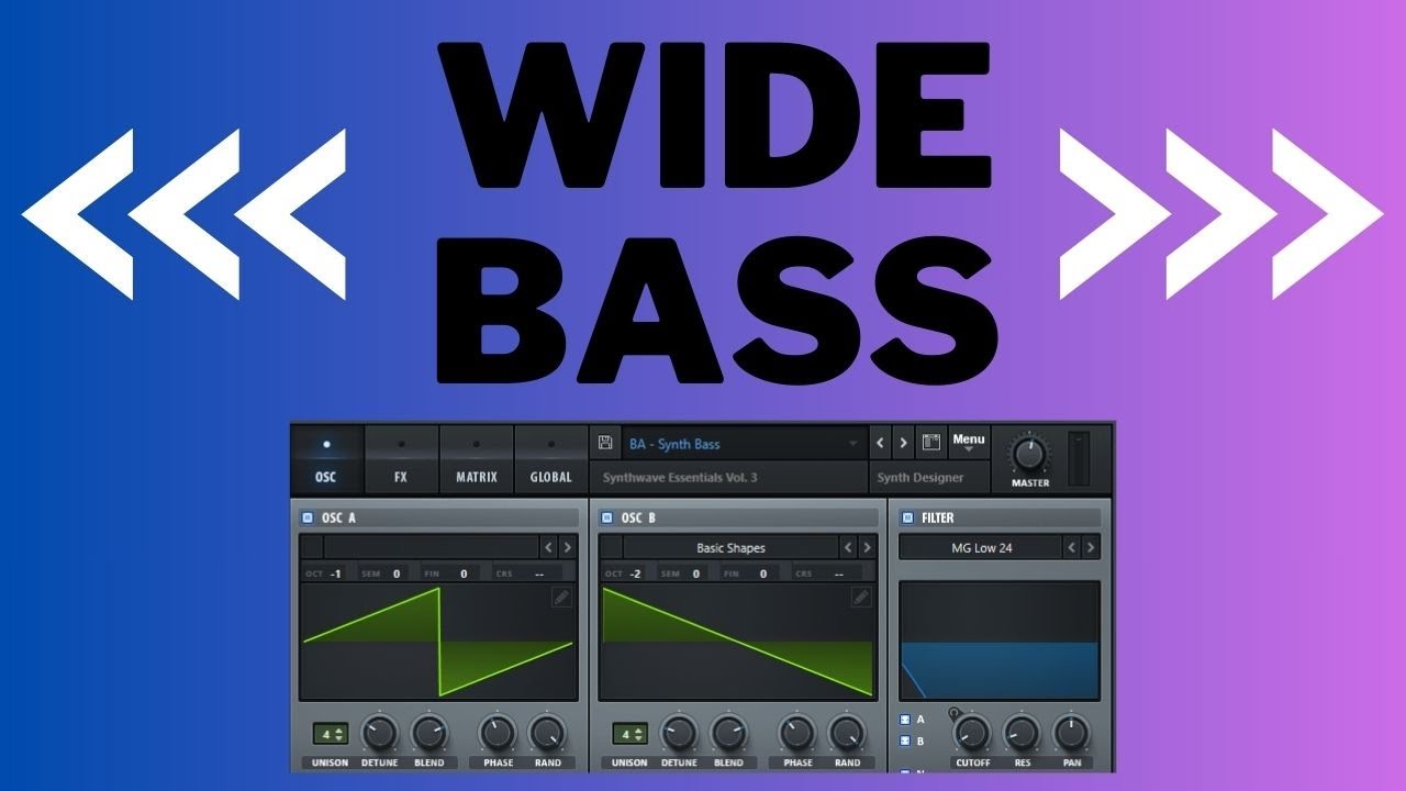How to Create Wide Synthpop Style Growl Basses - YouTube
