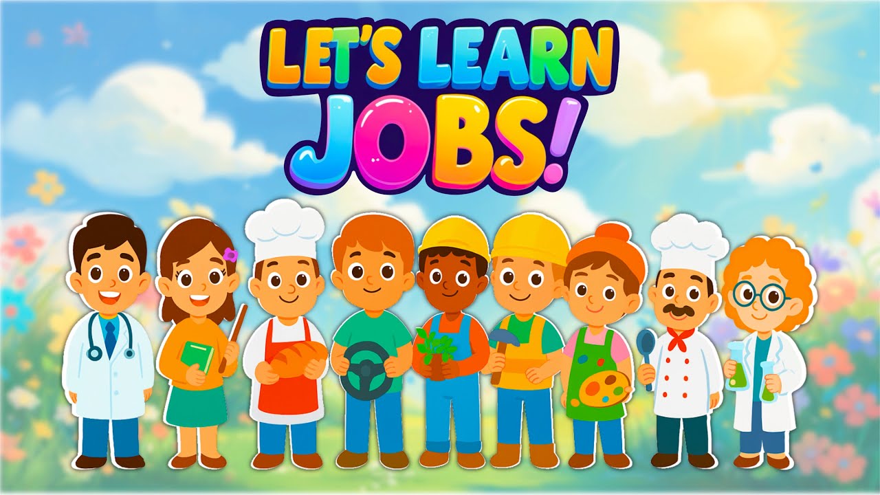 🎉 Let’s Learn Jobs! Fun & Educational Song for Kids 👩‍⚕️👨‍🏫👩‍🍳 | Learn ...