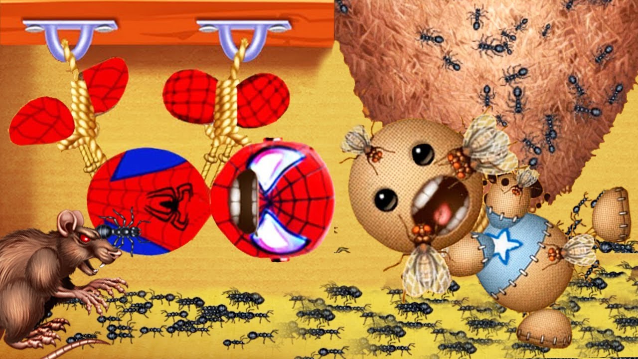 Spider Man Buddy vs Anthill Rats | Kick The Buddy 2024 - YouTube