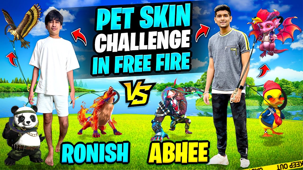 Pet Skins Versus In Free Fire🐕 | Tsg Abhee Vs tsg Ronish || Who Will ...